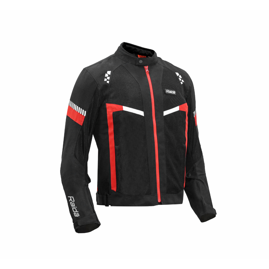 Raida- Bolt Motorcycle Riding Jacket- Red – Biker's Pad